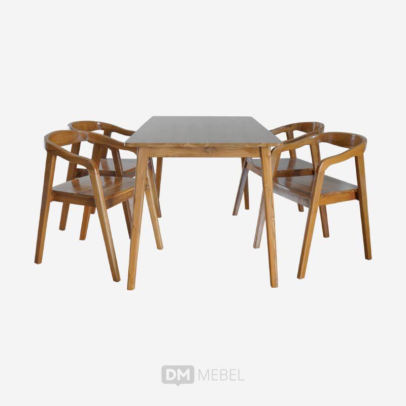 DM Mebel - Meja Makan Jati K4 Selly ANG