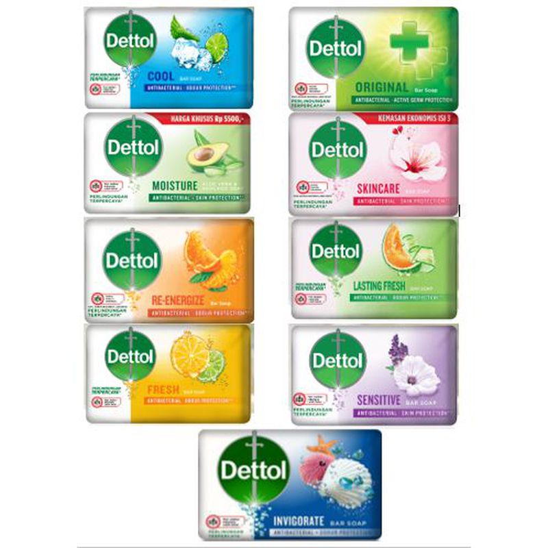 Dettol Bar Soap / Sabun Batang Dettol / Sabun Antiseptik / Sabun Anti ...