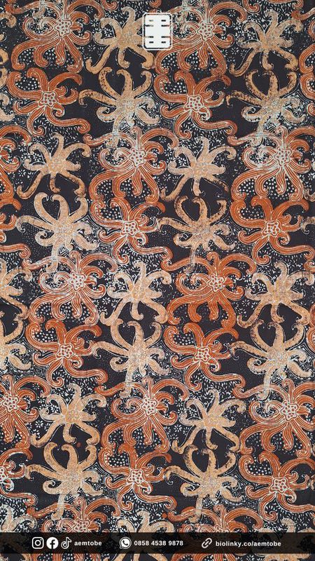 Kain Batik Cap Asli Motif Dayak Kalimantan 0224-106