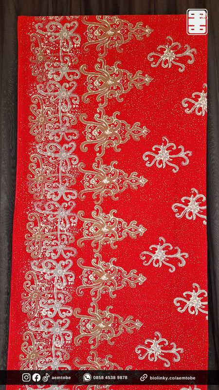Kain Batik Cap Asli Motif Dayak Samarinda Kalimantan Timur 0224-116
