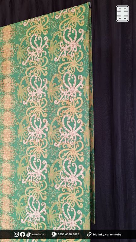 Kain Batik Cap Asli Motif Dayak Samarinda Kalimantan Timur 0224-114
