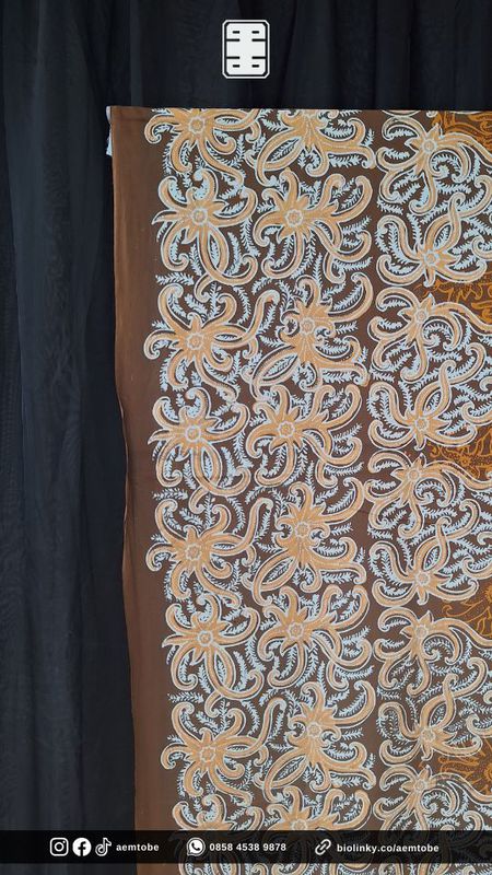 Kain Batik Cap Asli Motif Dayak Samarinda Kalimantan Timur 0224-115