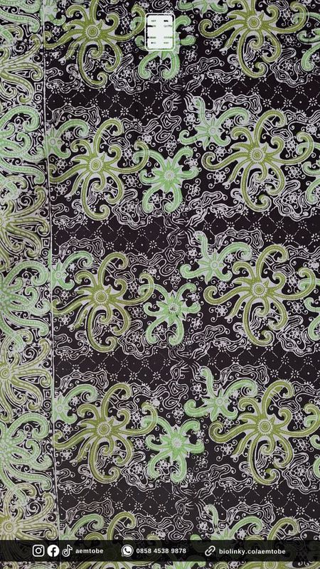 Kain Batik Cap Asli Motif Dayak Samarinda Kalimantan Timur 0224-113