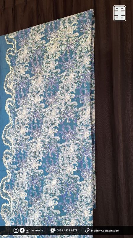 Kain Batik Cap Asli Motif Dayak Samarinda Kalimantan Timur 0224-117