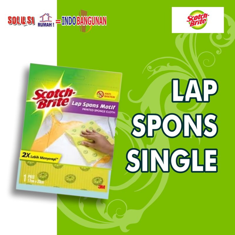 SCOTCH BRITE - LAP SPONS SINGLE PACK/ LAP/ KAIN LAP
