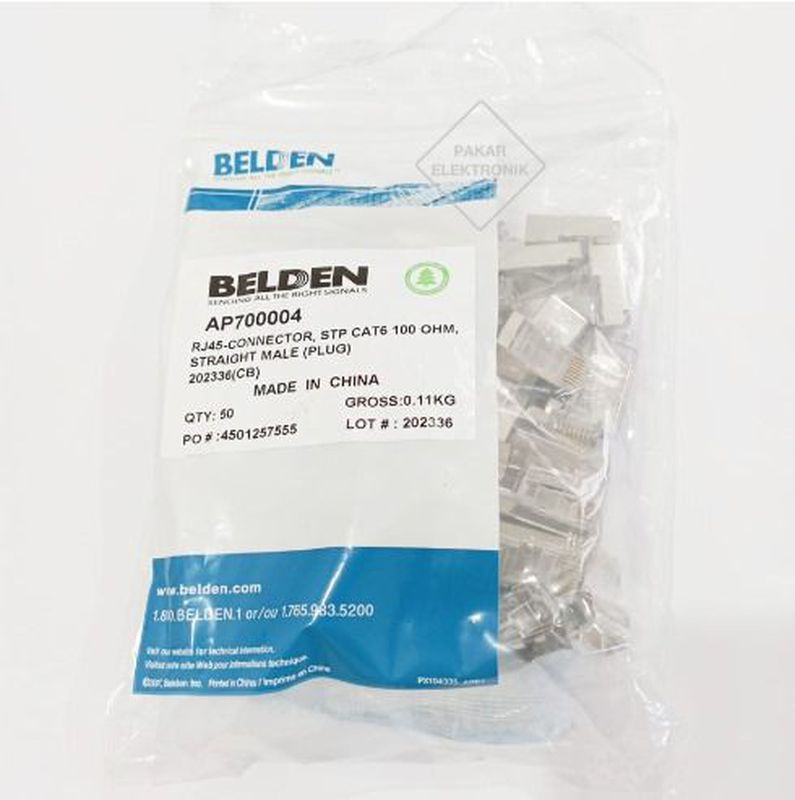 Belden Connector FTP RJ45 Cat.6 isi 50pcs AP70004 Ori
