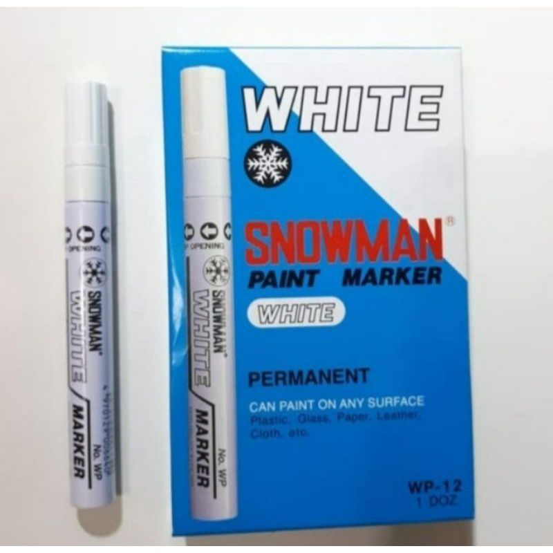 SNOWMAN SPIDOL PUTIH BESAR