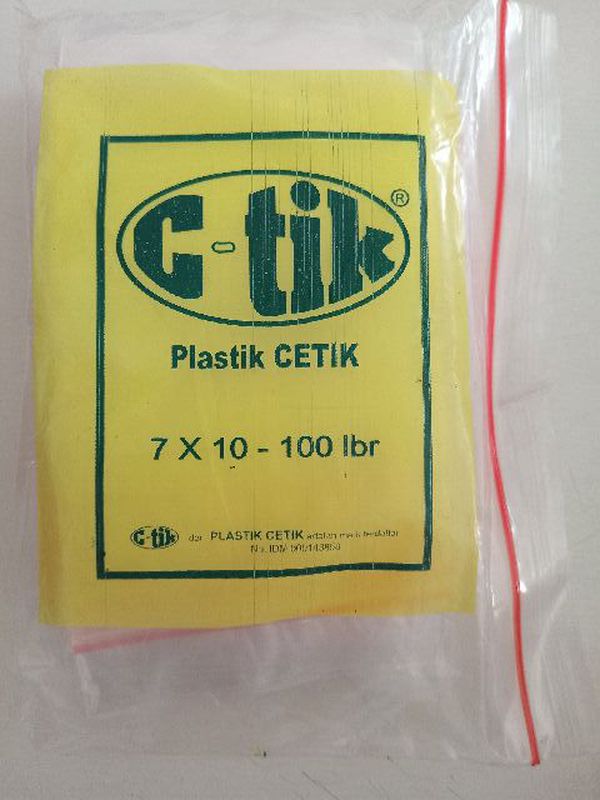 Plastik Cetik ukuran 7x 10 lbr