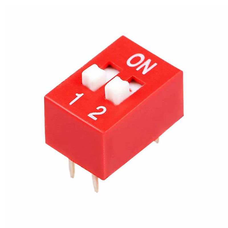Saklar geser 2 channel DIP Switch (2P 2.54mm Pitch)