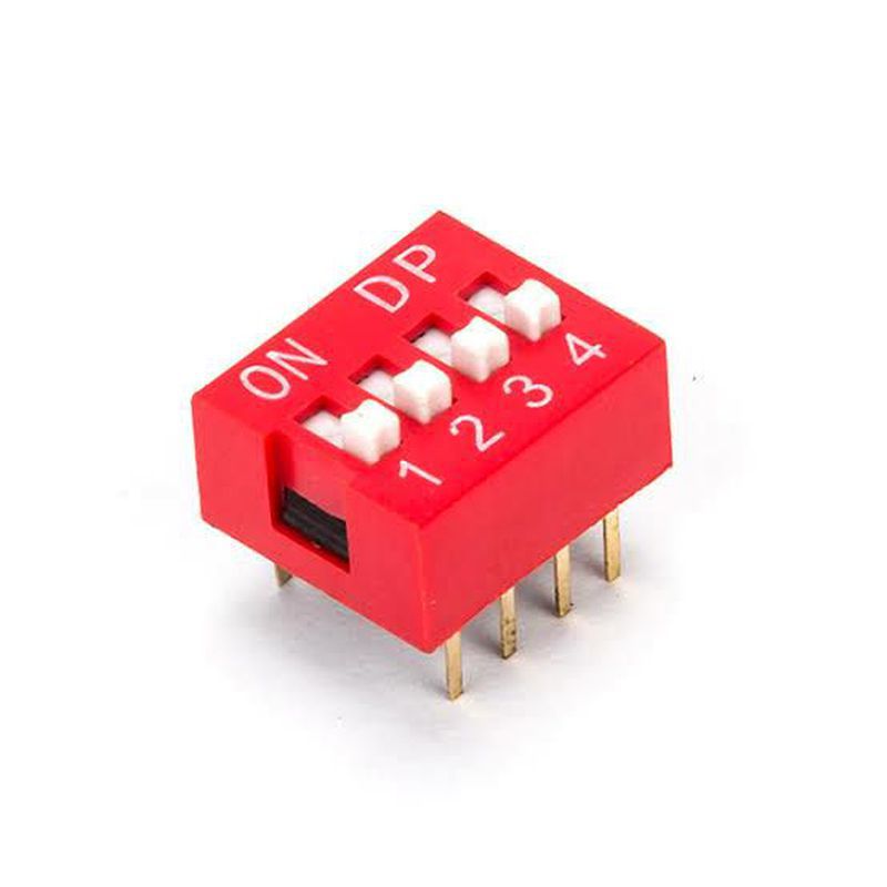 Saklar geser 4 channel DIP Switch (4P 2.54mm Pitch)