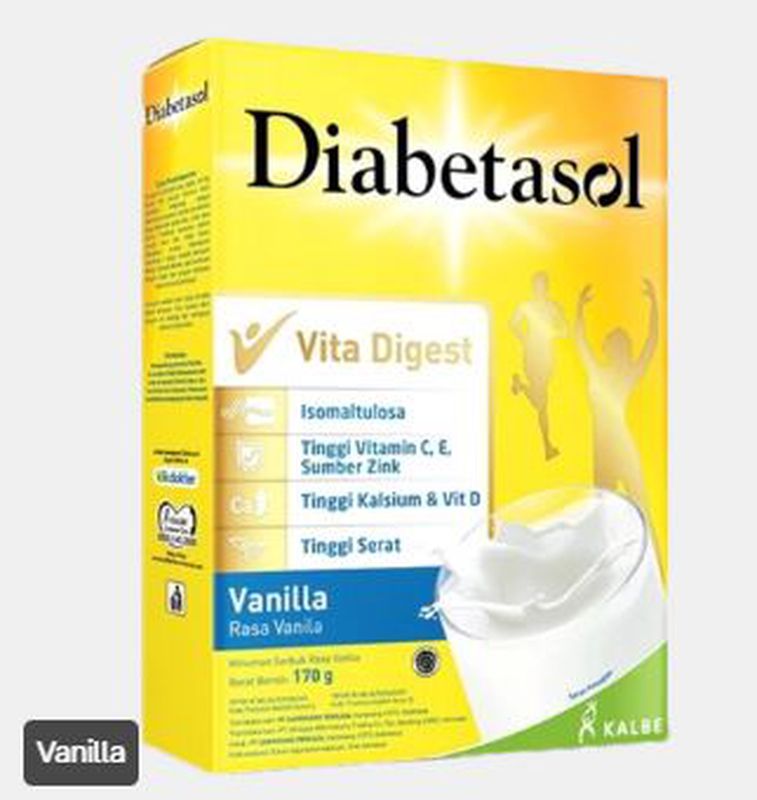 SUSU DIABETASOL RASA VANILA 170 GRAM