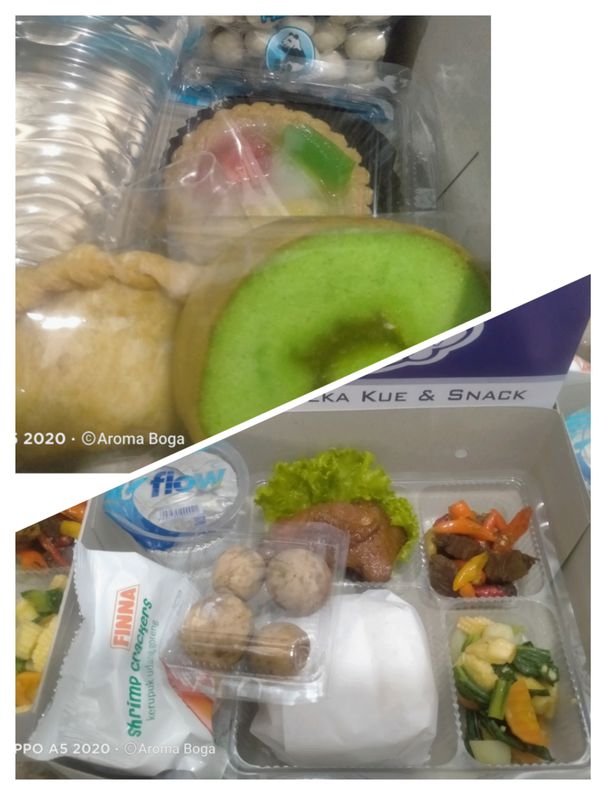 Paket Snack dan Nasi bok
