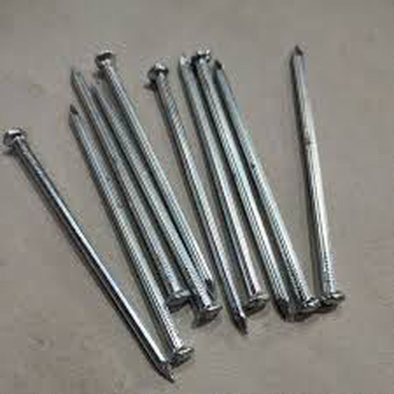 Paku Beton Hitam dan Putih - Putih - 10 cm