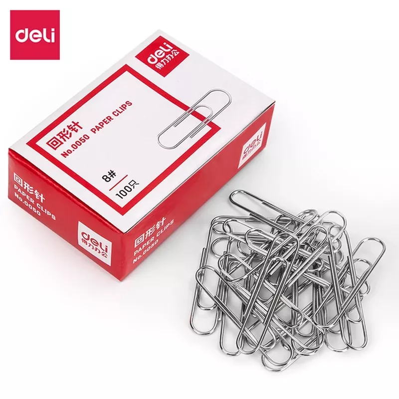 Paper Clip Silver 50mm DELI - 50mm
