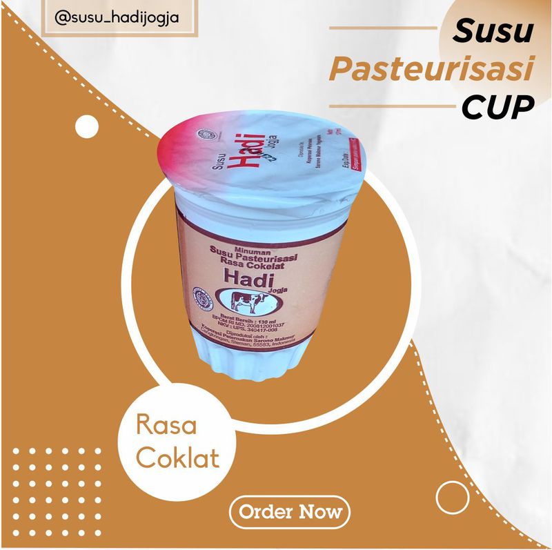 Susu Pasteurisasi Rasa Coklat Kemasan Cup 130ml