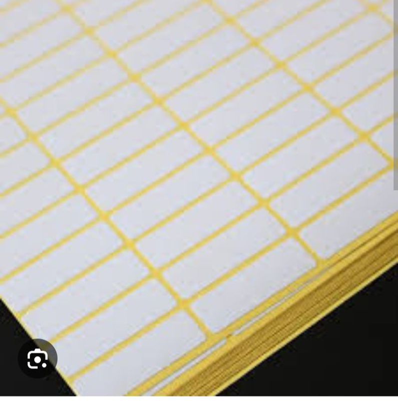 kertas stiker label kecil