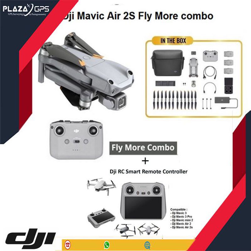 DJI Mavic Air 2S Fly More Combo + Dji RC Smart Remote Controller