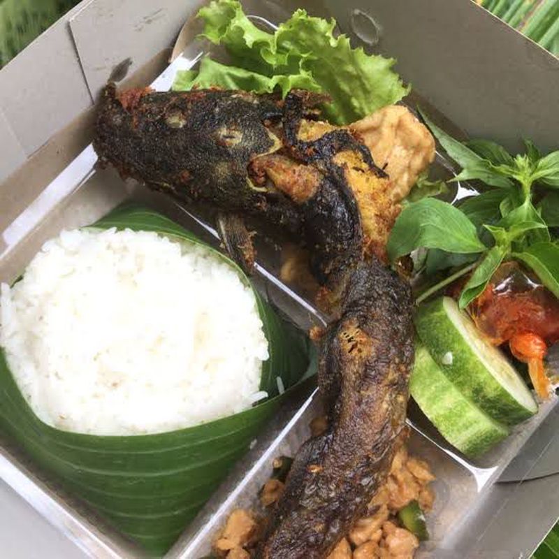 Nasi Box Lele Goreng
