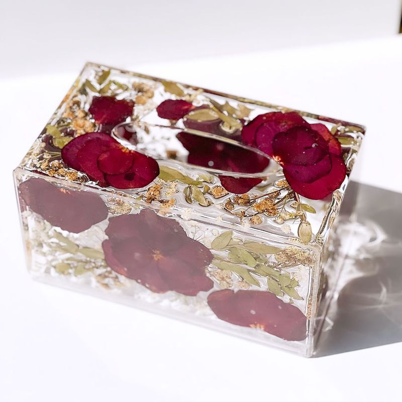 Floral Tissue Box/Kotak tissue - Custom