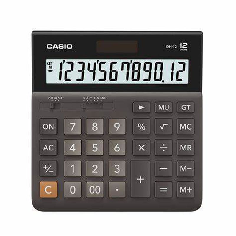 KALKULATOR CASIO DH12 B/BK