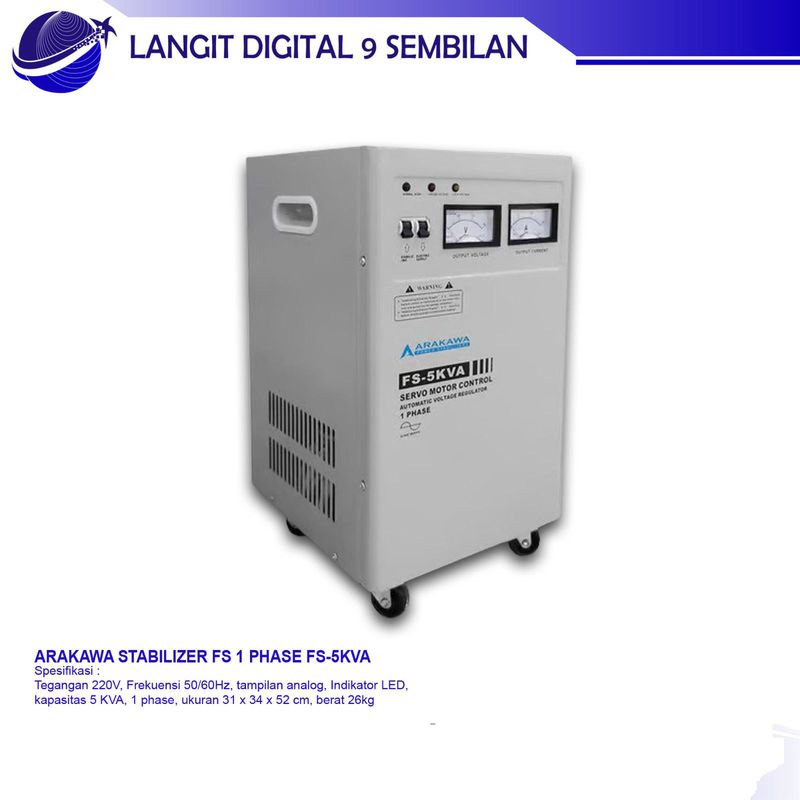 ARAKAWA STABILIZER FS 1 PHASE FS-5KVA