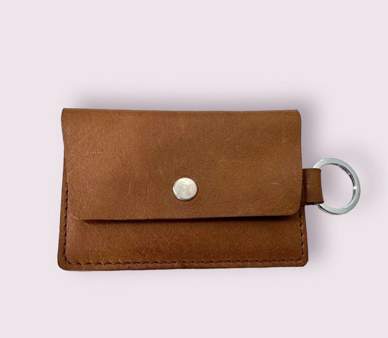 Leather Keychain Bucini Sqr