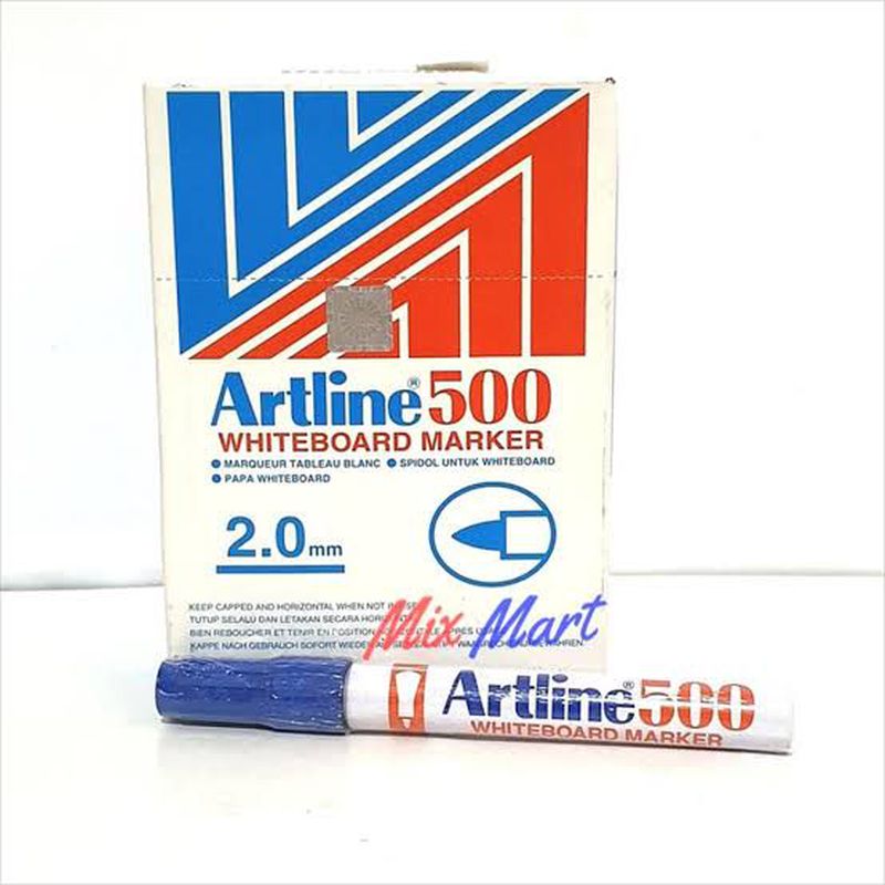Spidol Artline 500 Whiteboard warna BIRU (1 pcs)