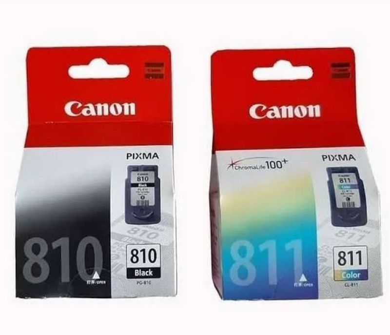 Cartridge Canon 810 black/811 colour - Hitam Dan Warna