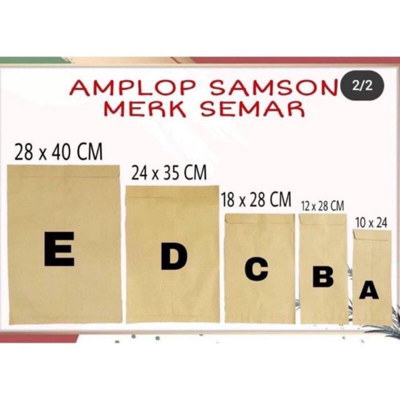 Amplop Coklat Samson - C