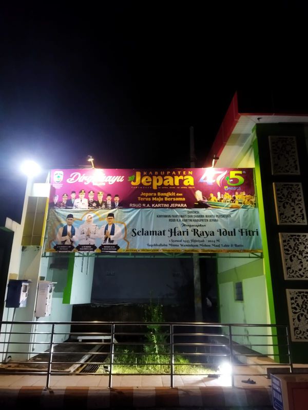 Banner HUT Jepara Ke 475