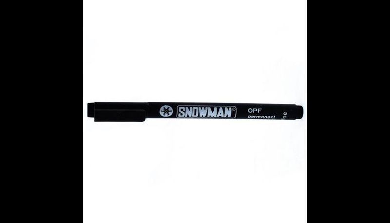 SIGN PEN SNOWMAN OPF-1 F HITAM