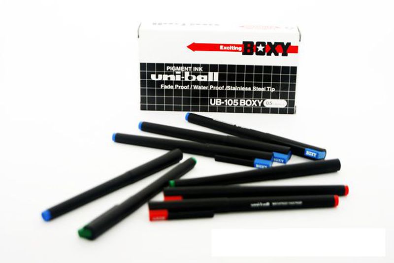 SIGN PEN BOXY UNIBALL UB105 - Merah