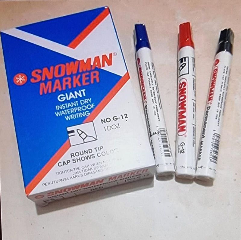 Spidol Permanen Snowman (Marker) - Biru