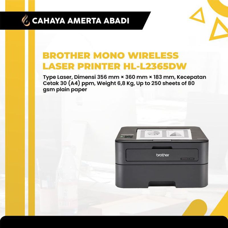 BROTHER MONO WIRELESS LASER PRINTER HL-L2365DW