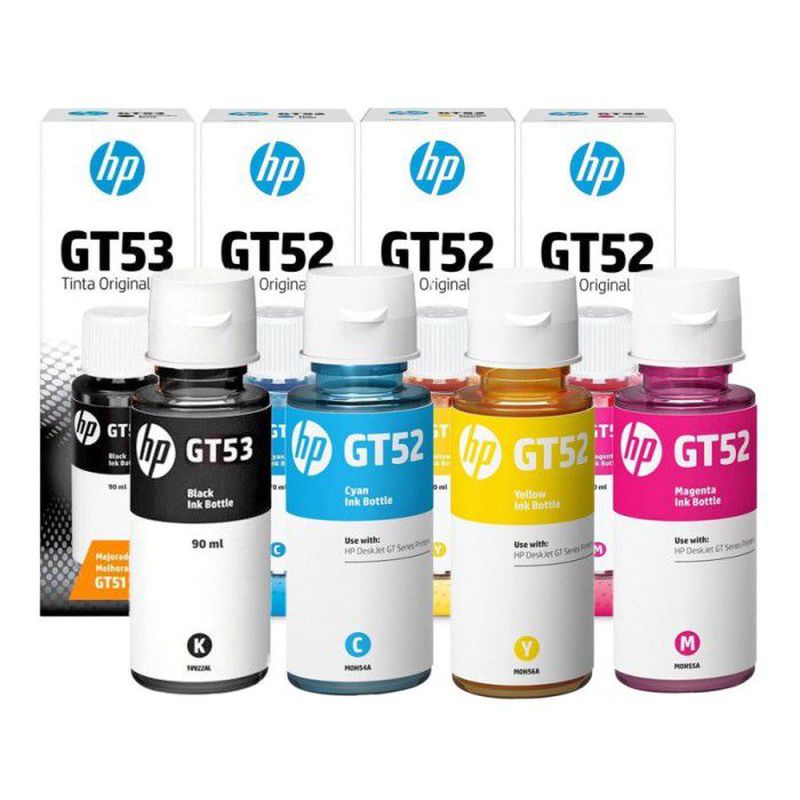 Tinta Printer, Tinta Refill HP Gt52 Y, M, C