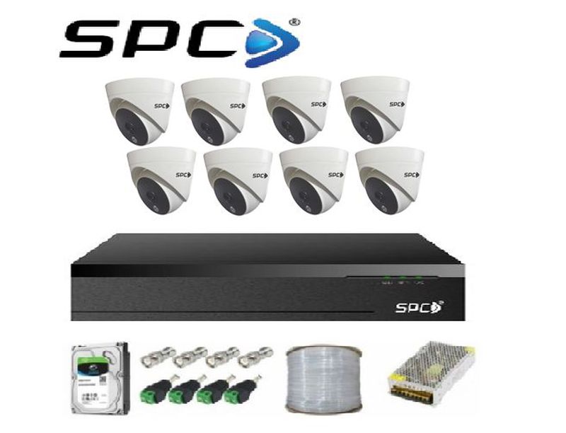 Paket SPC CCTV 8 Kamera Indoor
