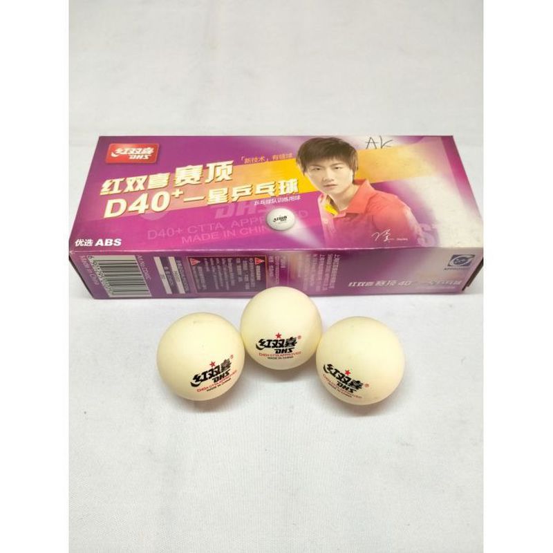 BOLA PINGPONG DHS 1B D40 CD40C 10 EA/SET PUTIH