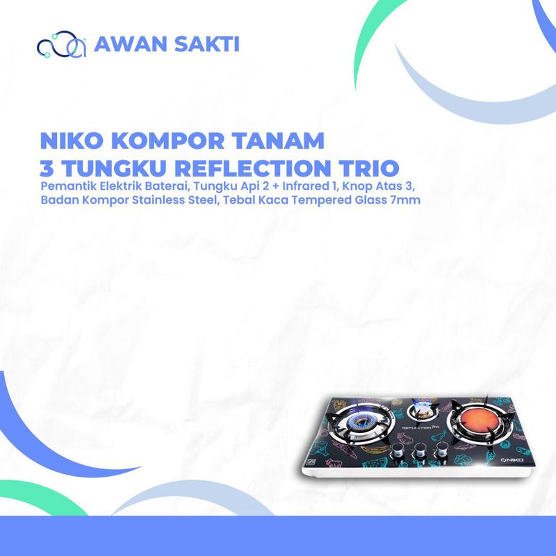 NIKO KOMPOR TANAM 3 TUNGKU REFLECTION TRIO