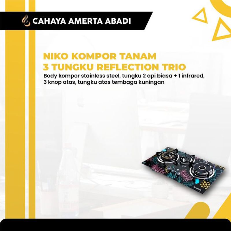 NIKO KOMPOR TANAM 3 TUNGKU REFLECTION TRIO