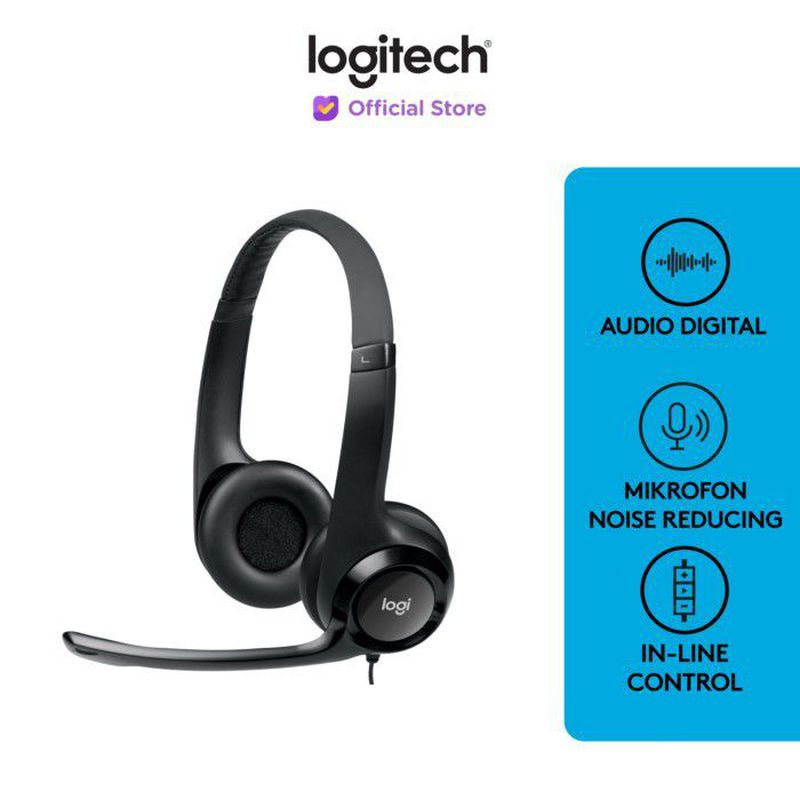 Logitech H390 Headset Stereo USB Microfon Noise Cancelling