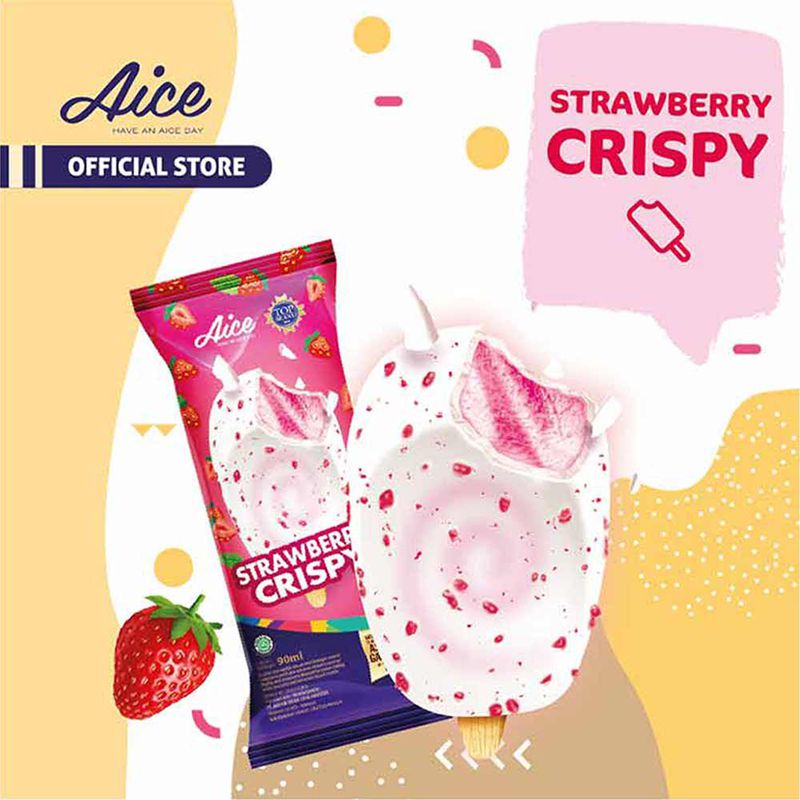 Aice strawberry crispy stick