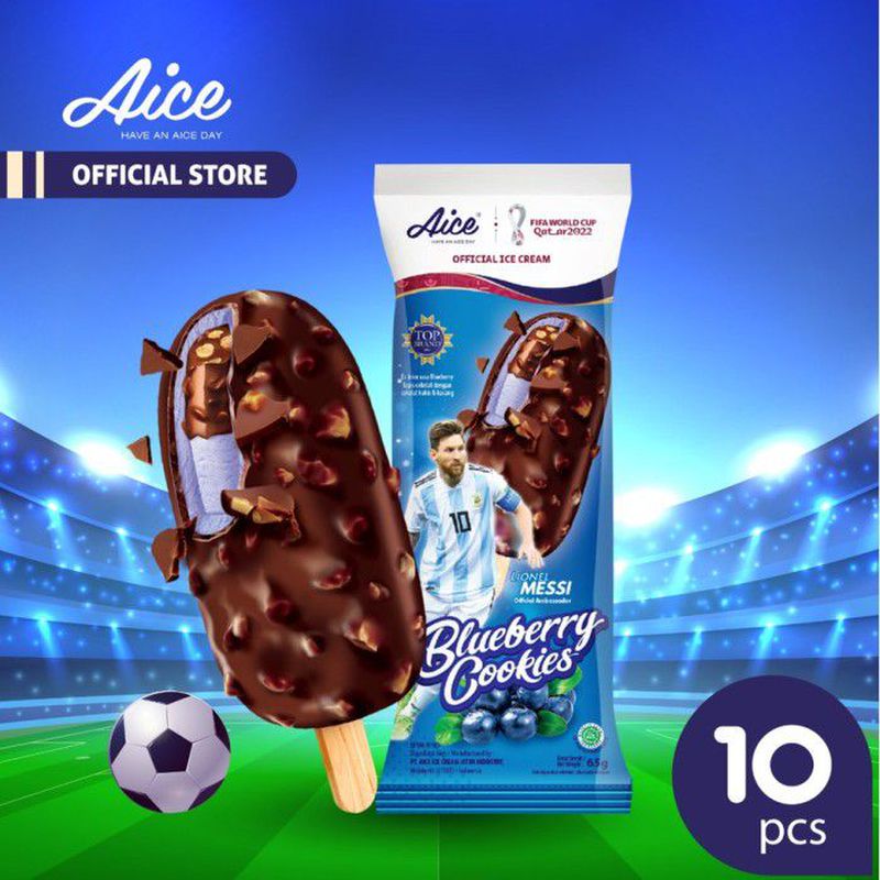 Aice blueberry cookies stick 65 ml