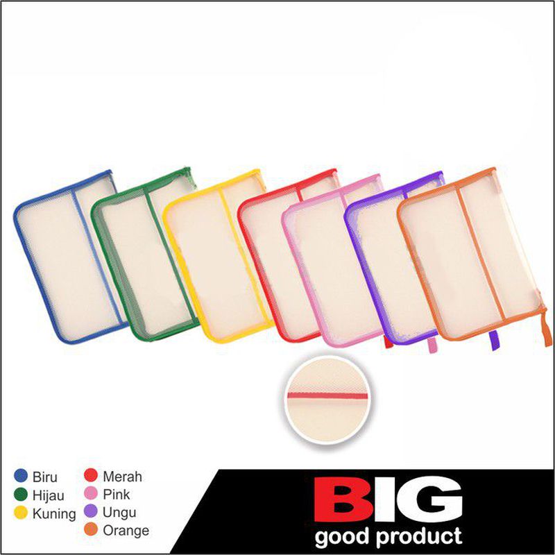 Map Plastik Jaring Resleting