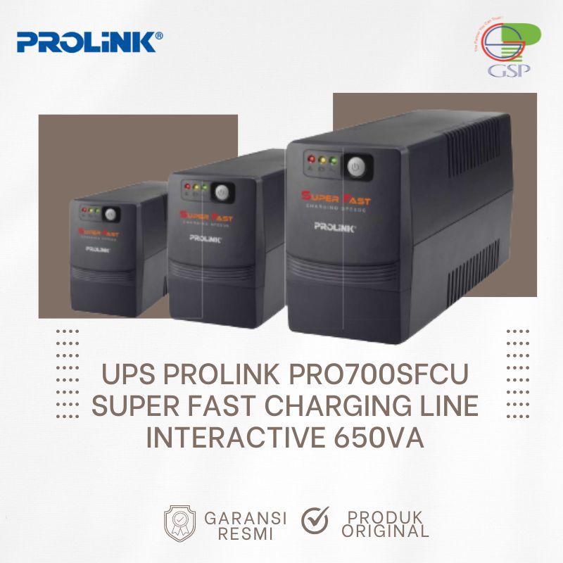 Ups Prolink Pro1201sfcu/ 700SFC Super Fast Charging Line Interactive ...