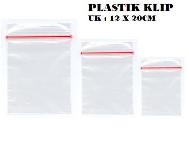 Plastik Ziplock ukuran 12x20 cm