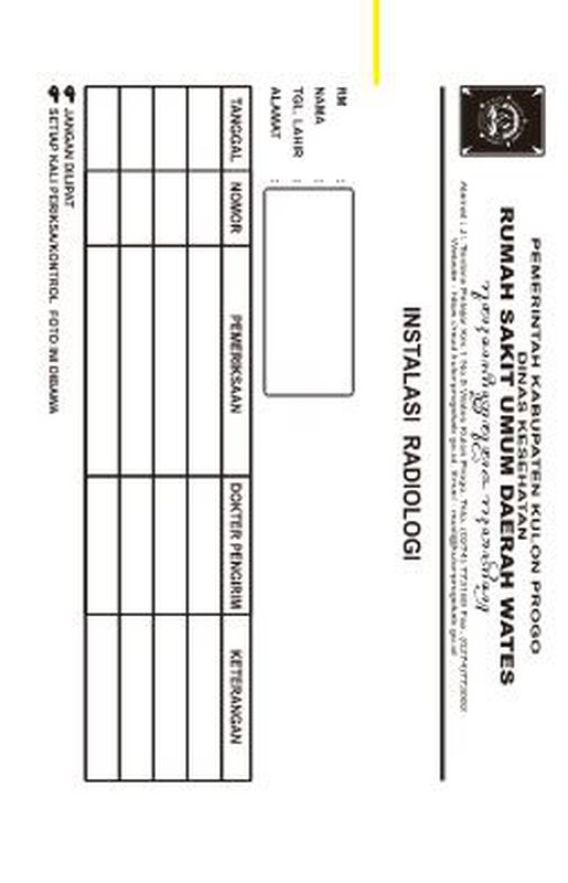 Amplop Radiologi Kecil 21 x 28