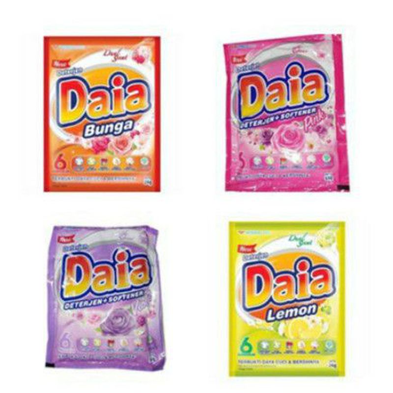 DAIA DETERGENT RENCENG 46g per3 - PUTIH