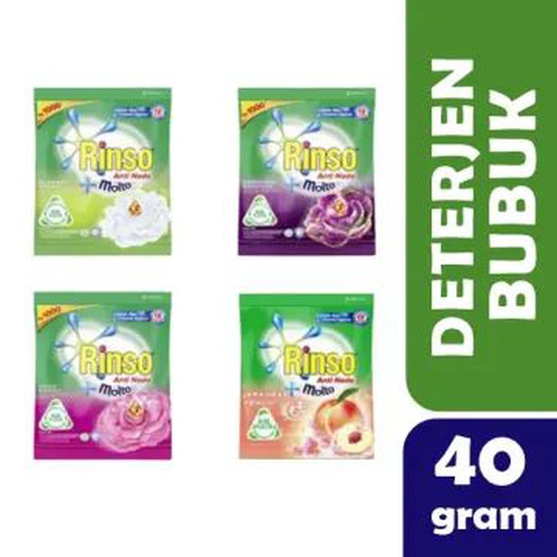 RINSO ANTI NODA 40g per3 - ROSE FRESH