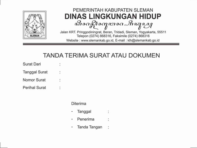 Tanda Terima Surat
