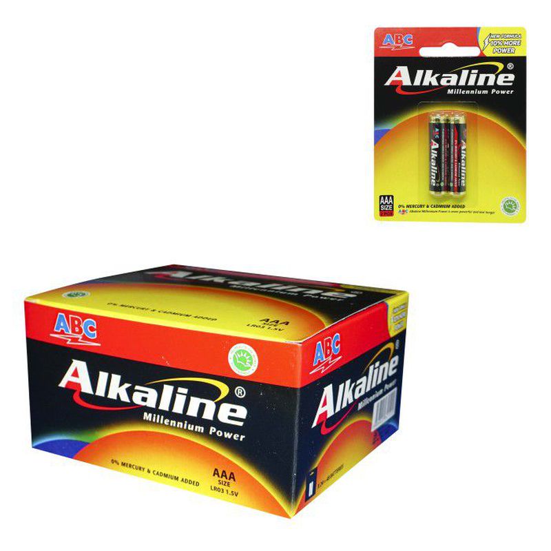 Baterai ABC Alkalin - AAA 1 Box